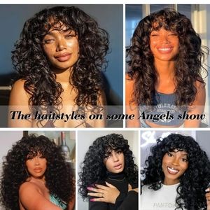 Accessories | Beautiful Curly Wig With Bangs | Poshmark